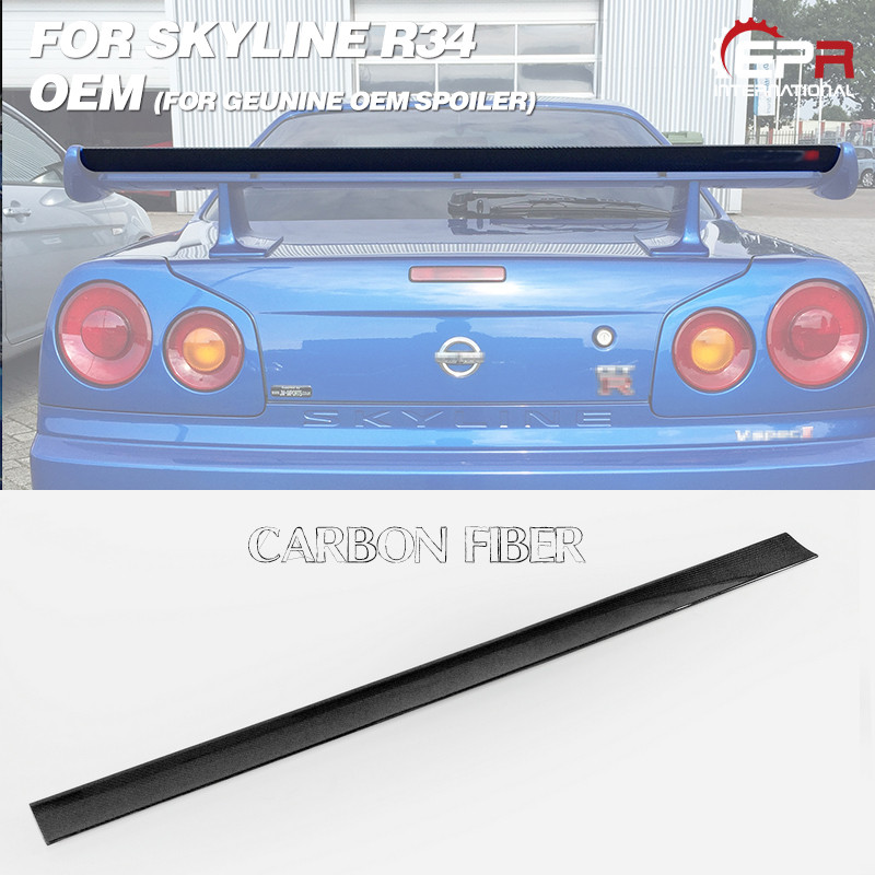 for nissan Skyline R34 GTR OEM Spoiler EPA Style carbon fiber Rear ...