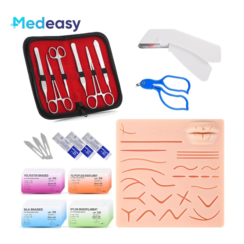 Suture Practice Training Kit for Medical Students with Large Silicone ...