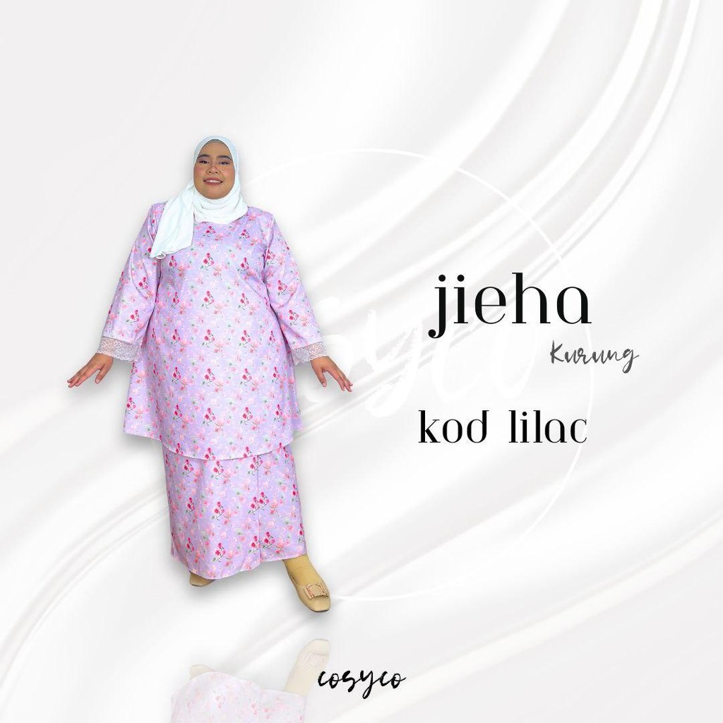 Cosyco Clearance Jieha Baju Kurung Flowy Plussize Wanita Korean Crepe | Shopee Malaysia