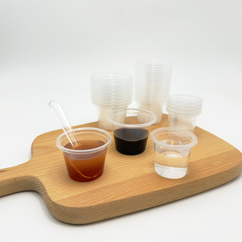 HY-6/Disposable Paper Cup Disposable20mlTransparent Plastic Cup Sour ...