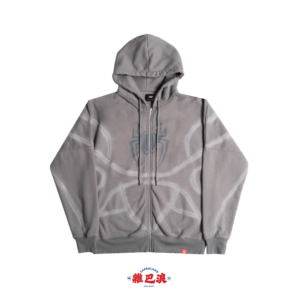 Zapbalang Mini Mart: Tntco | Spiderman Web Zipped Hoodie (Grey ...