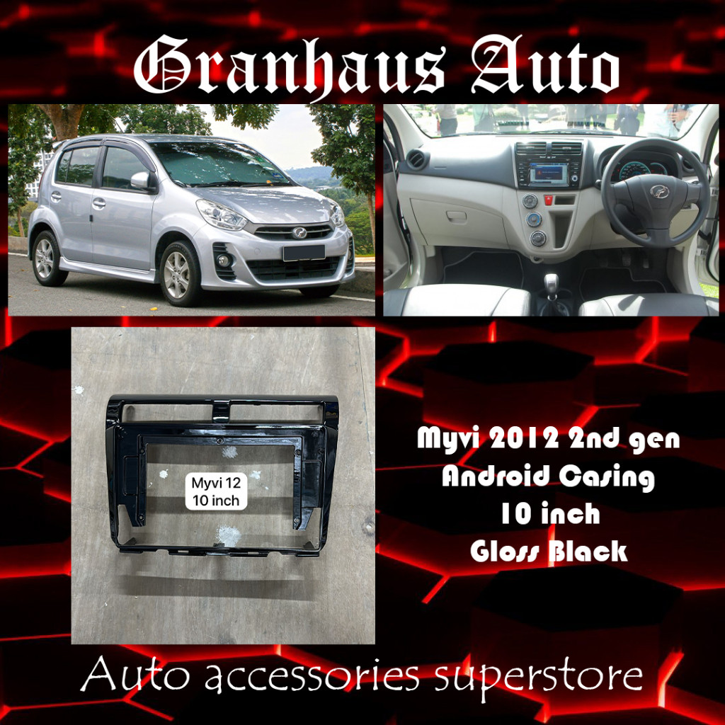 Perodua Myvi Lagi Best 2011 - 2017 10 Inch Android Player Casing Radio ...