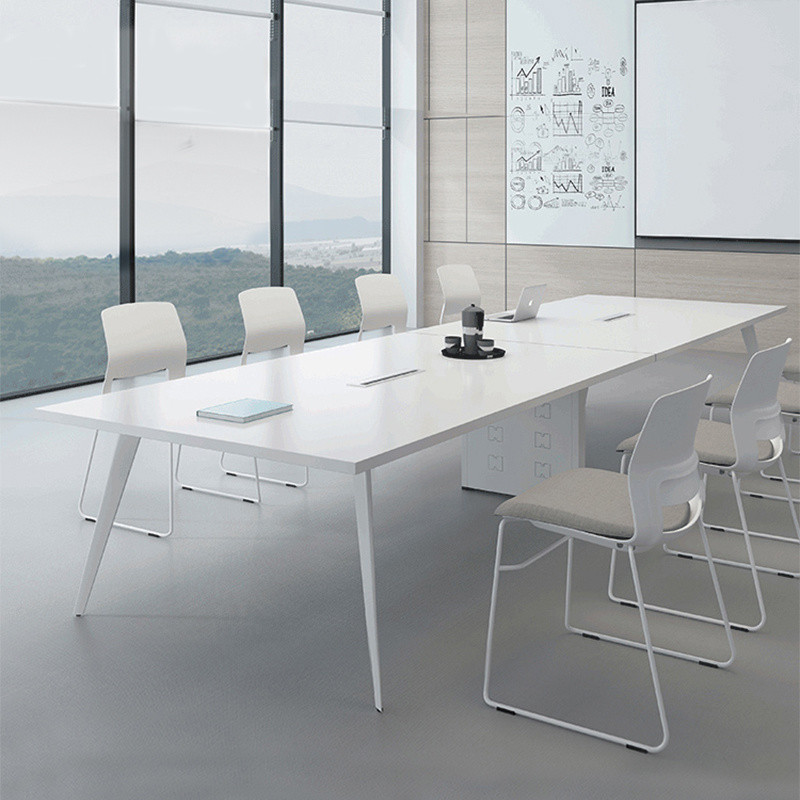 Contact seller/Simple Modern Conference Table Long Table Small White ...
