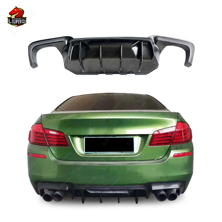 Factory Direct Sale ! R Style matt black Rear Diffuser For BMW 5 series ...
