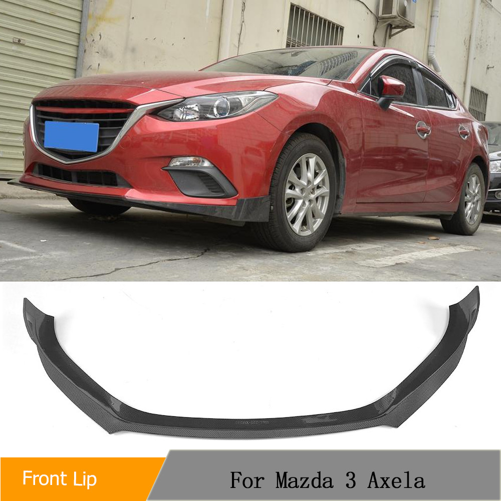 Carbon Fiber Car Front Front Bumper Spoiler Lip Lower Body Kit Splitter ...