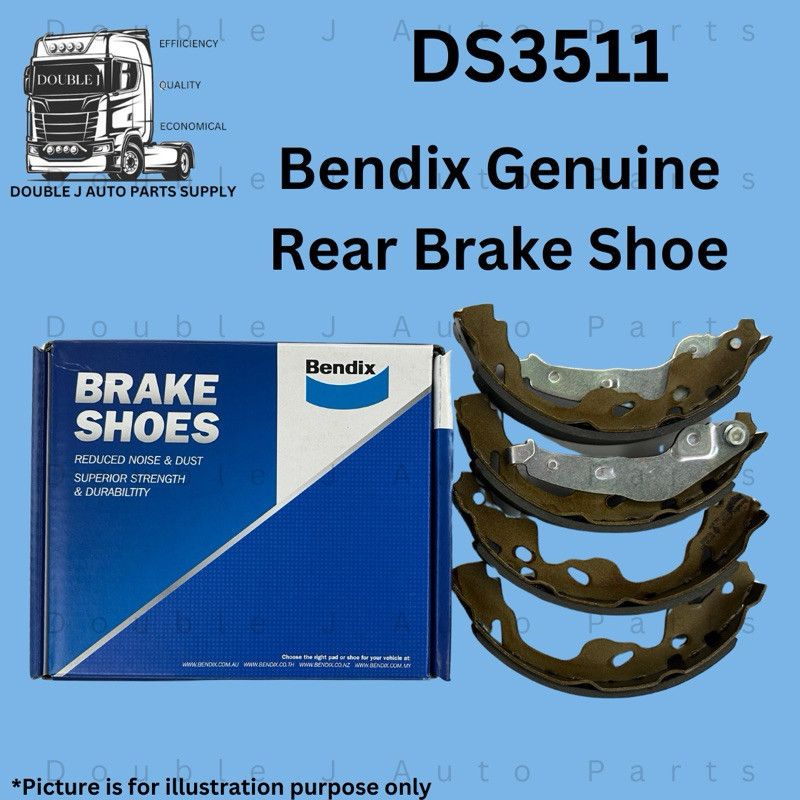 Genuine Bendix Ford Ranger T6, T7 Rear brake shoe DS3511 | Shopee Malaysia