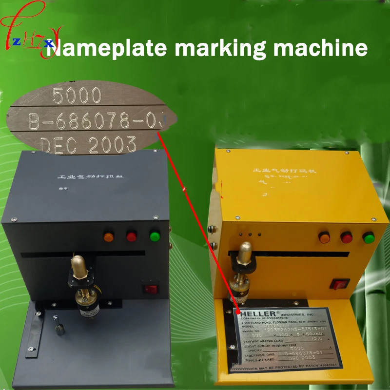Electric / pneumatic signs marking machine nameplate pneumatic marking ...
