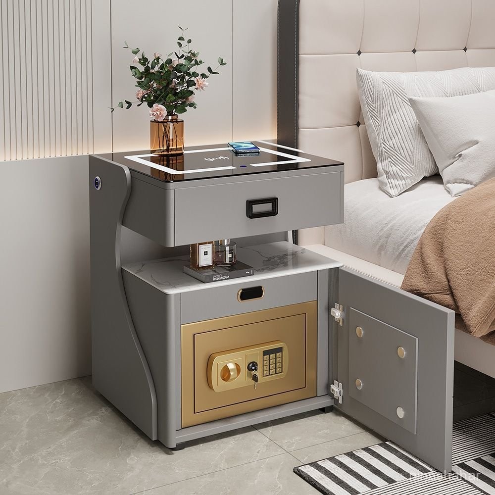Contact seller/Smart Bedside Table Safe Integrated Simple Modern ...