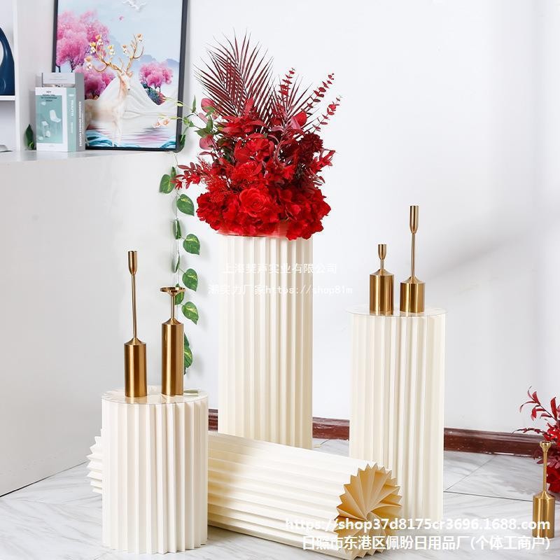 Contact seller/Roman Column Wedding Props Folding Cylinder Dessert ...