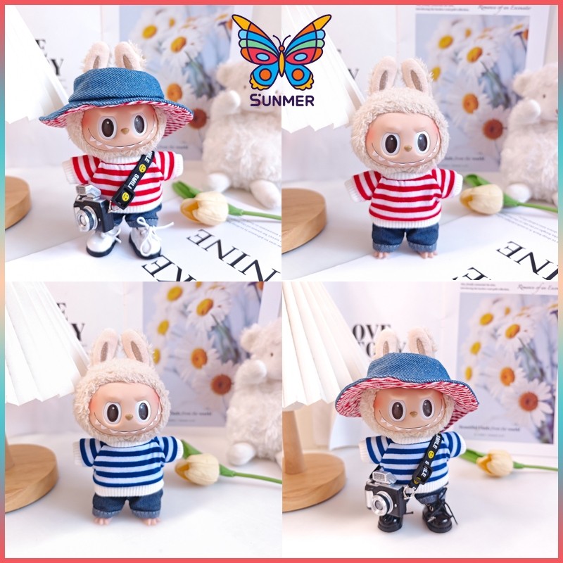 Labubu macaron dress, photographer's outfit, fits 17cm LABU | Shopee ...