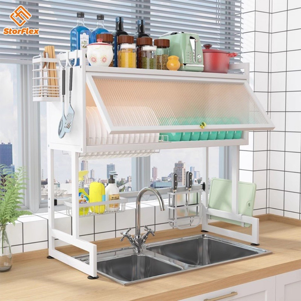 Kitchen Rack Pinggan Mangkuk Dish Rack Rak Dapur Kabinet Rak Dish ...