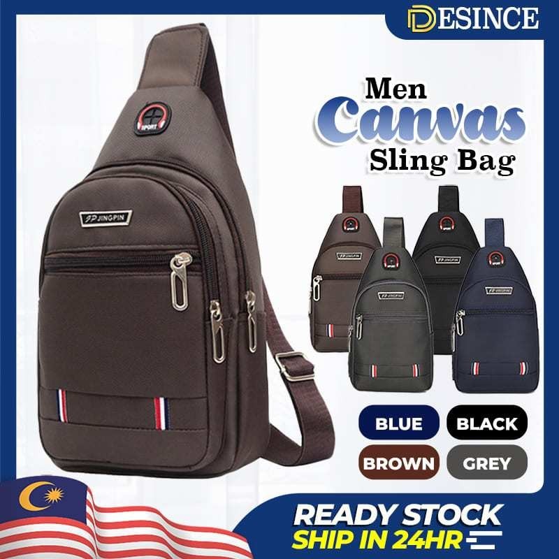 🇲🇾 DESINCE Men Sling Bag Shoulder Bag Beg Lelaki Kain Oxford Cloth Bag ...