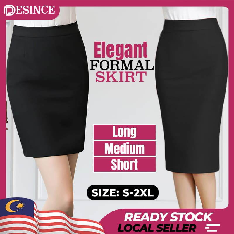 🇲🇾 DESINCE Elegant Women’s Skirt Formal Office Business Attire Workwear ...