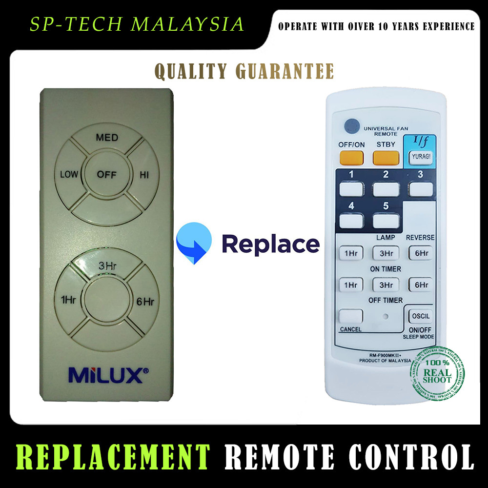 MILUX CEILING FAN REMOTE CONTROL [REPLACEMENT] | Shopee Malaysia