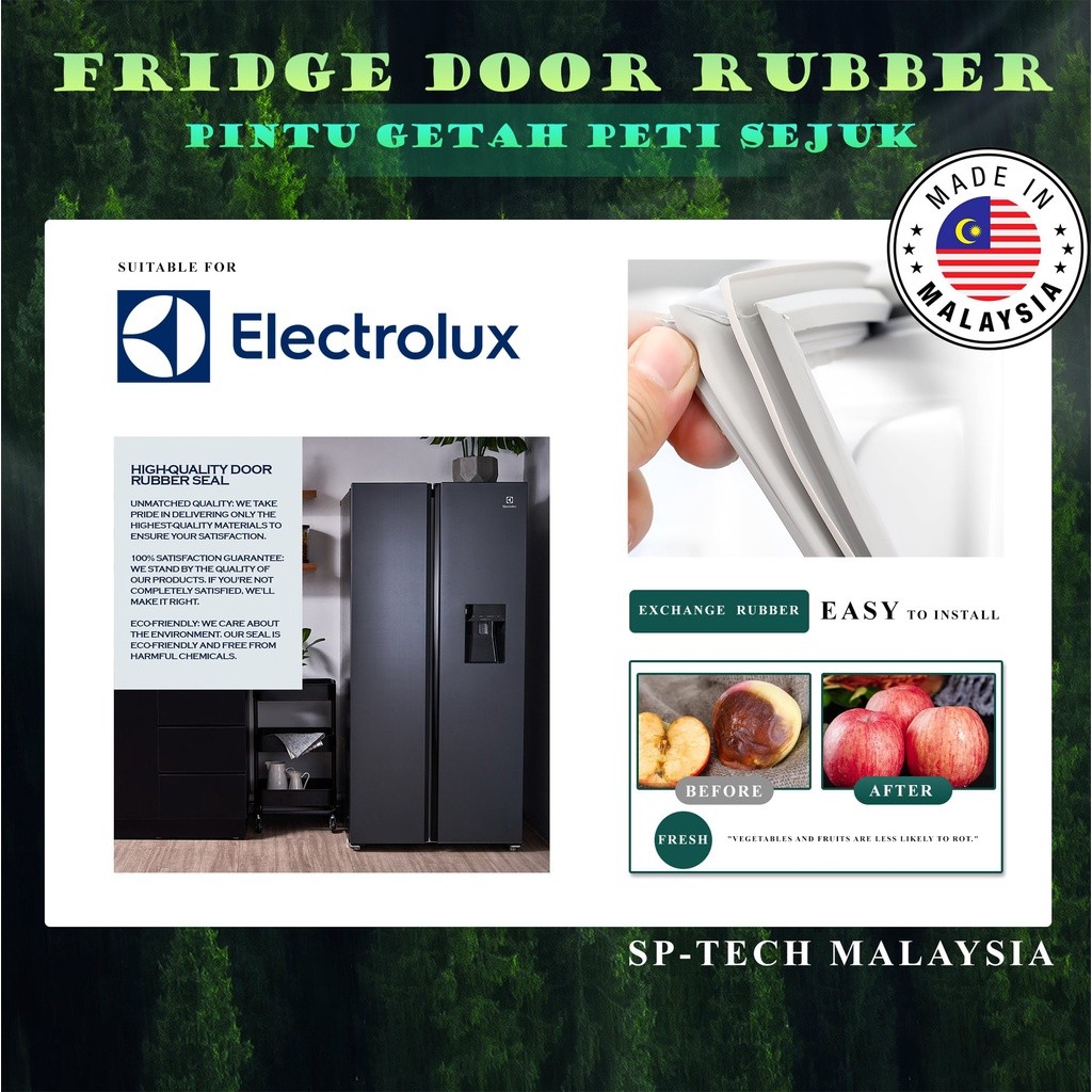 ETM4407PD-RMY ETM4407SD-RMY ETM5107PD-RMY ELECTROLUX FRIDGE DOOR RUBBER ...