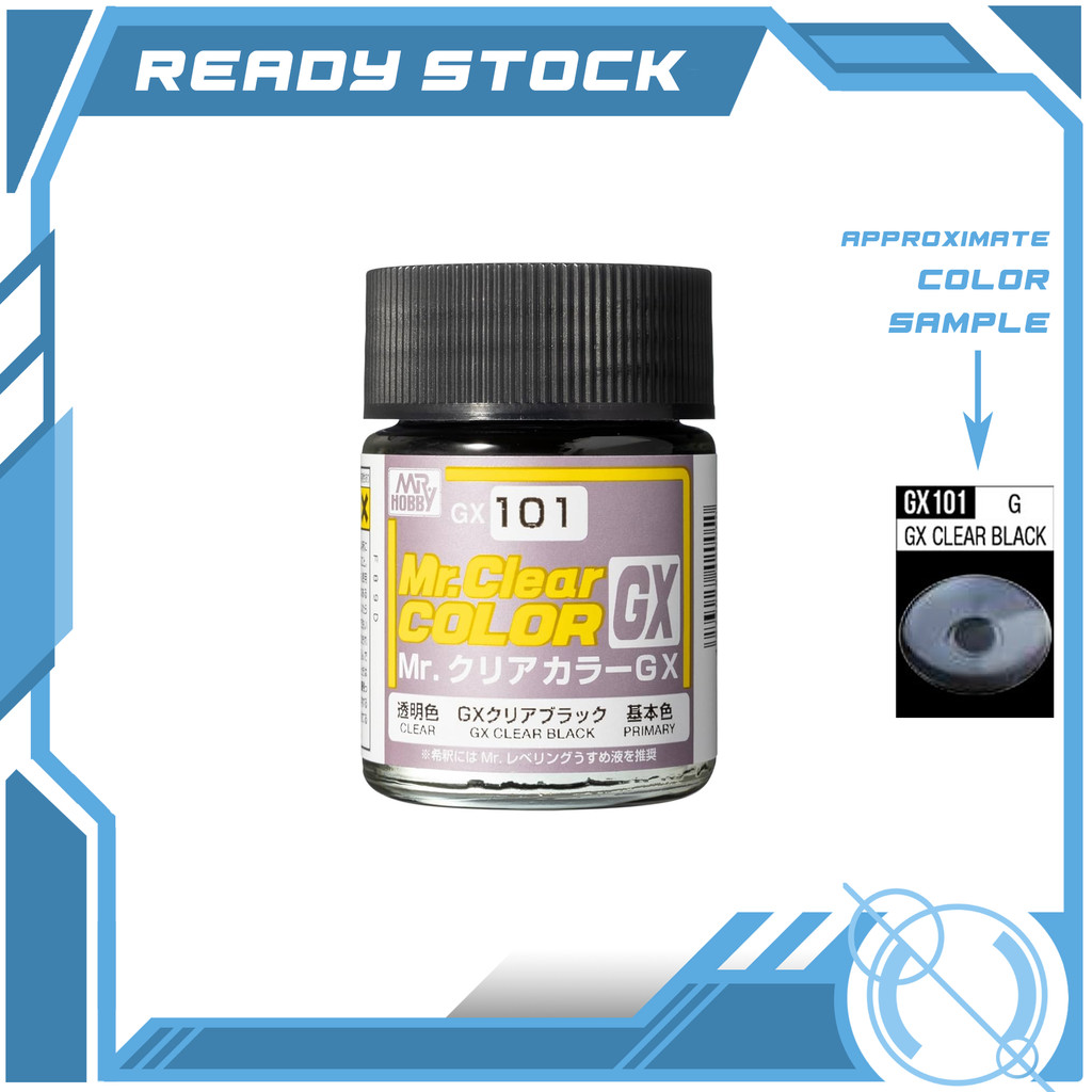 Mr Hobby GX101 - Mr Clear Color GX (18ml) - Clear Black | Shopee Malaysia