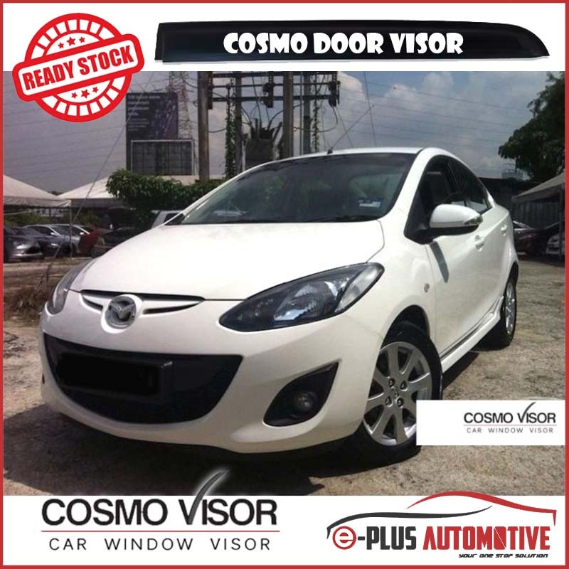 Mazda 2 / Demio (Sedan) 2008 - 2013 = Cosmo Door Visor (3'' Small) | Shopee Malaysia