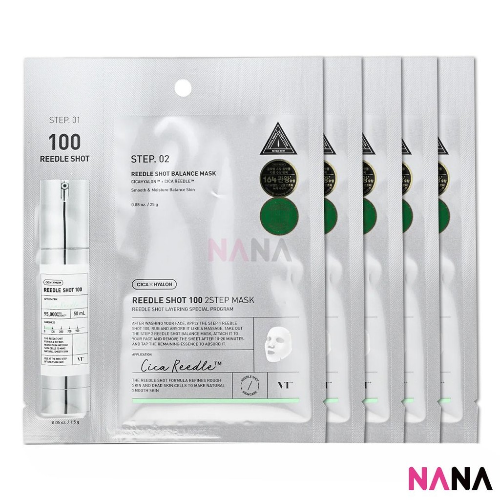 VT Reedle Shot 100 2 Step Mask 5ea | Shopee Malaysia