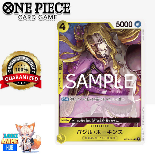 ORIGINAL Cost 4 Basil Hawkins OP10-109 R One Piece Card Game optcg ...