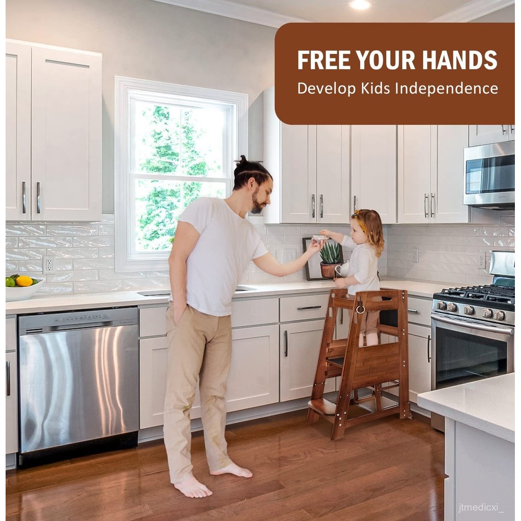 M/Children's Step Stool Solid Wood Baby Hand Washing Stool Hand Washing ...