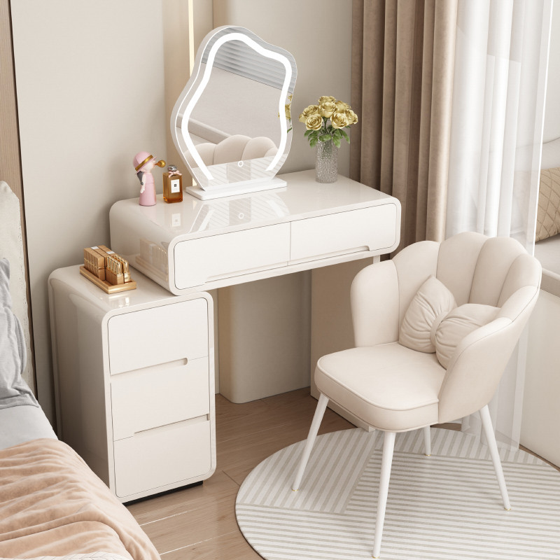JY-8/#Solid Wood Paint Small Apartment Dressing Table Bedroom60cm ...