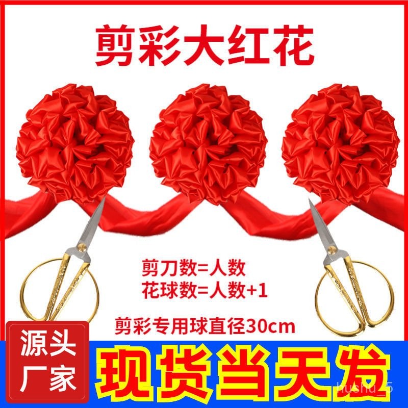 M/Big Red Flower Ball Ribbon-Cutting Flowers Ball Opening Ceremony ...