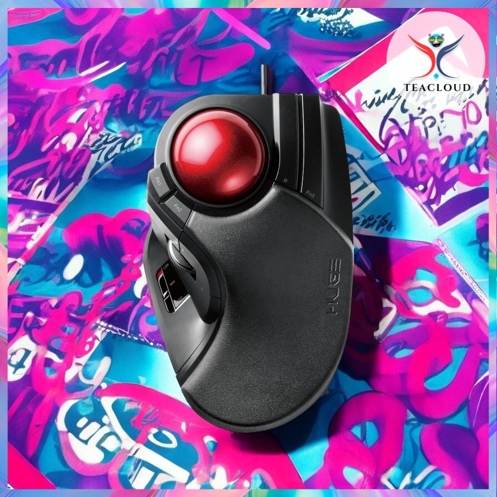 Elecom Wired Trackball Mouse with 8 Buttons and Tilt Function - Black ...