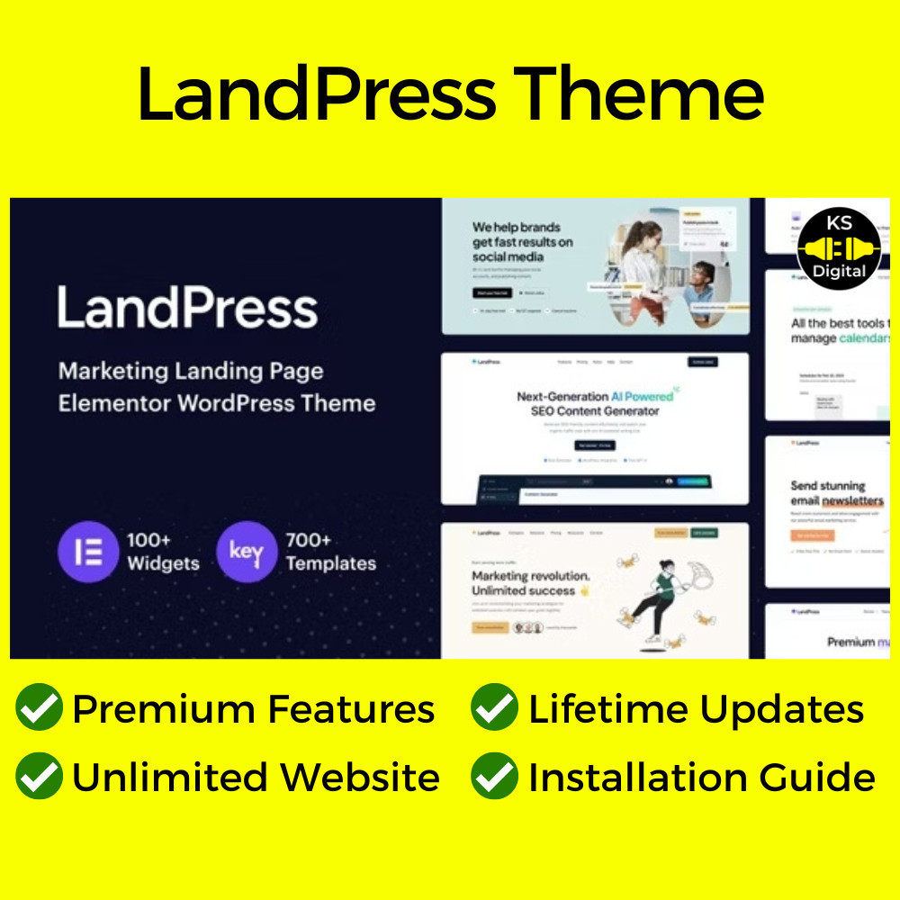 [Latest] LandPress - Marketing Landing Page Elementor WordPress Theme ...