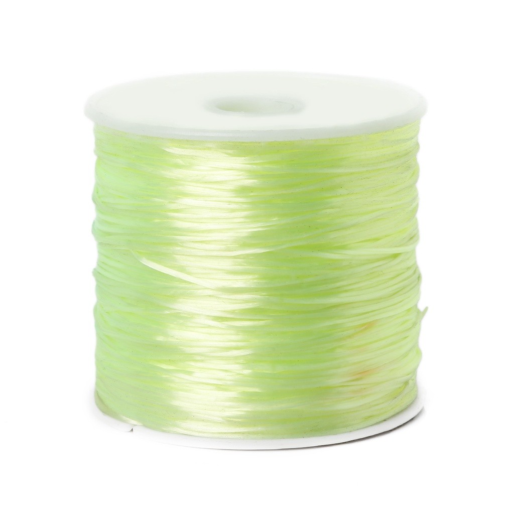 14 Colors 50M/roll 0.7mm Elastic Round Crystal Line Thread Nylon Rubber ...
