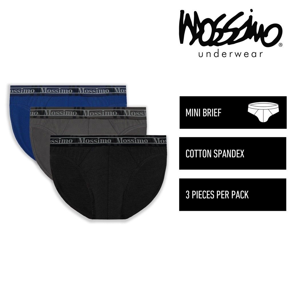 Mossimo Seluar Dalam Lelaki (3 Pcs) | Mossimo Cotton Spandex Mini Brief ...