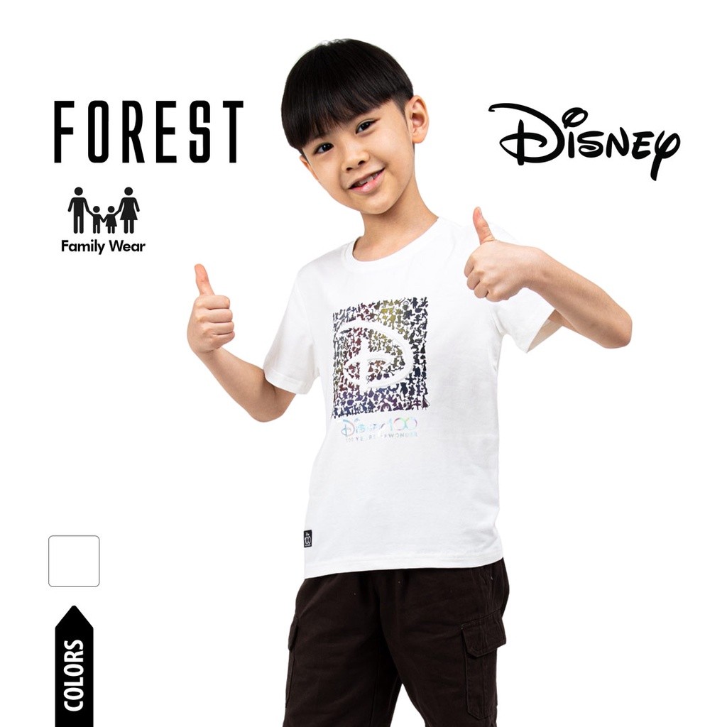 Forest Baju T Shirt Budak | Forest X Disney 100 Year of Wonder Round ...