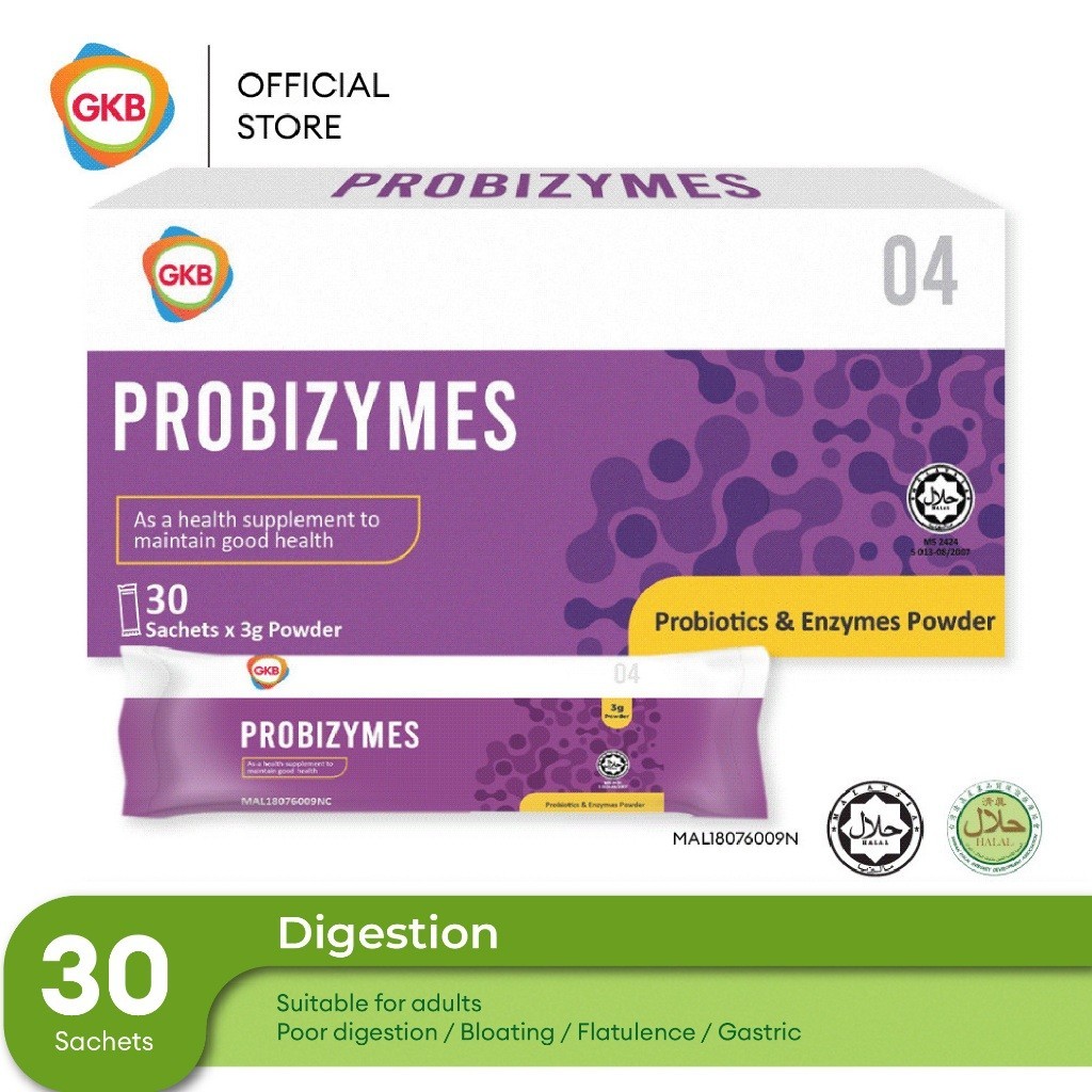 GKB Probizymes(Probiotic & Enzymes Powder) 30s | Shopee Malaysia