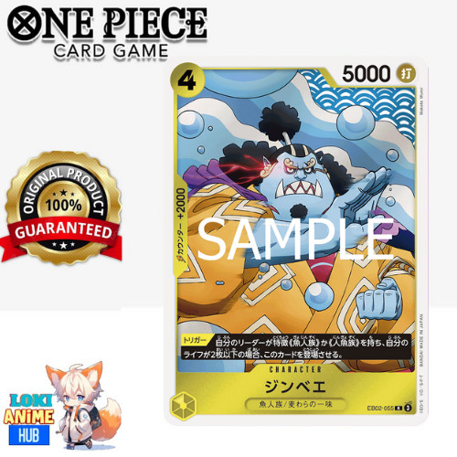 ORIGINAL Cost 4 Jinbei EB02-055 Character R One Piece Card Game optcg | Shopee Malaysia