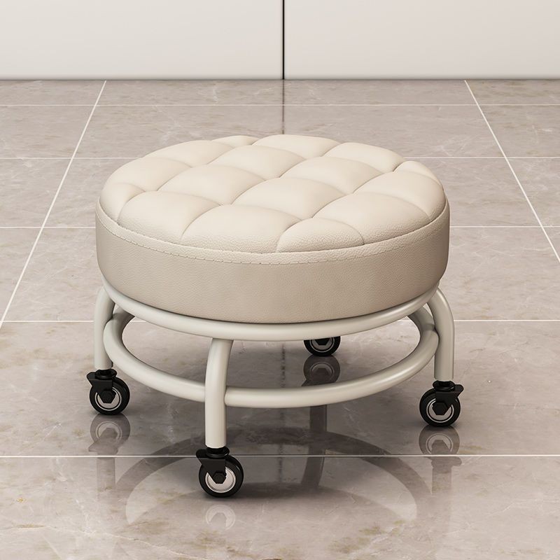 J-H/Low Stool with Wheels for Home Use, Silent Rolling Stool, Seam ...