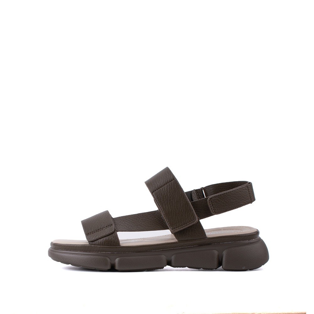 LARRIE Sandal Perempuan Dark Green Velcro Adjustable Sandals - L82305 ...