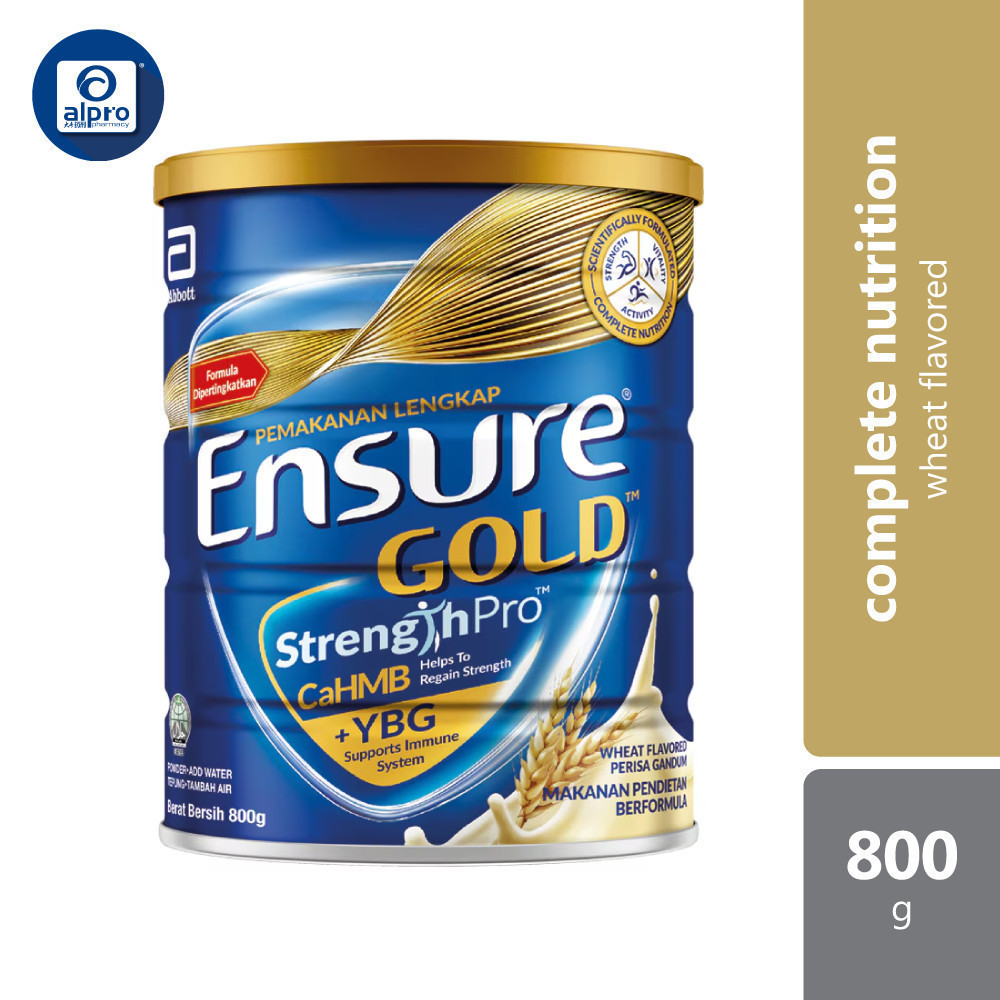 Abbott Ensure Gold Wheat YBG (Yeast Beta Glucan) 800g | Improved ...