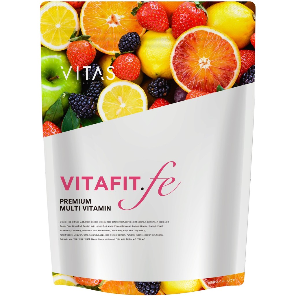 VITAS VITA FIT.fe Iron Folic Acid Iron Grape Seed Extract Multivitamin Supplement for Women 120 ...
