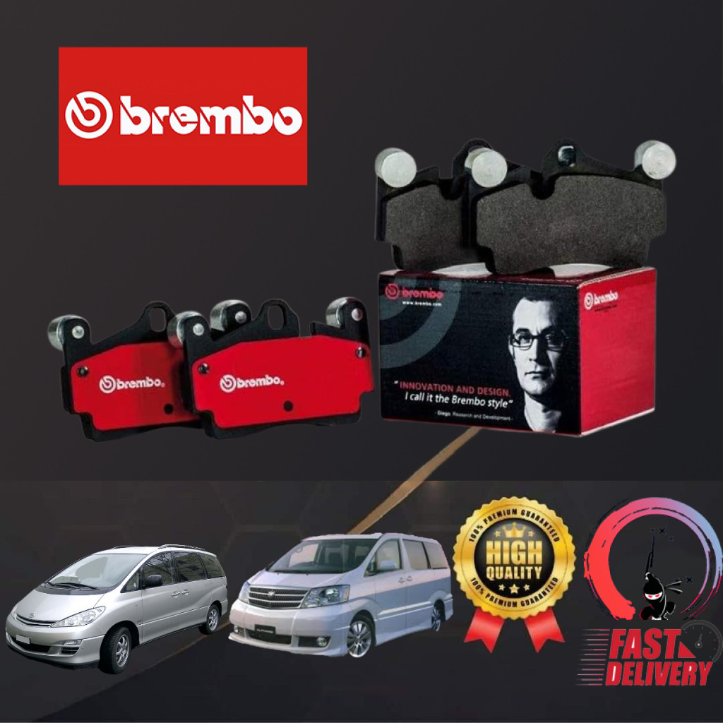 ORI BREMBO CERAMIC BRAKE PAD ESTIMA ACR30 MCR30 2001-2003 ALPHARD ANH10 ...