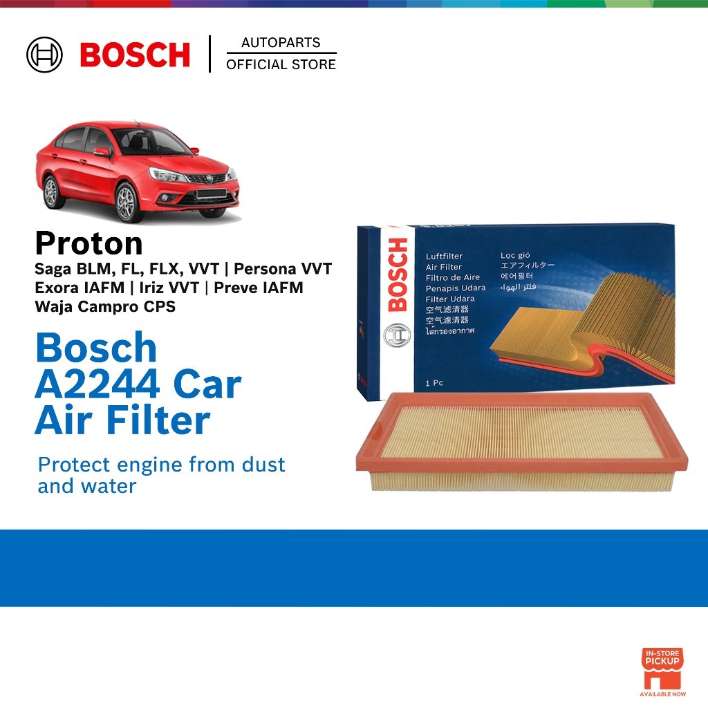 Bosch Engine Air Filter - Proton Saga, Persona VVT, ⁠Exora Preve IAFM ...