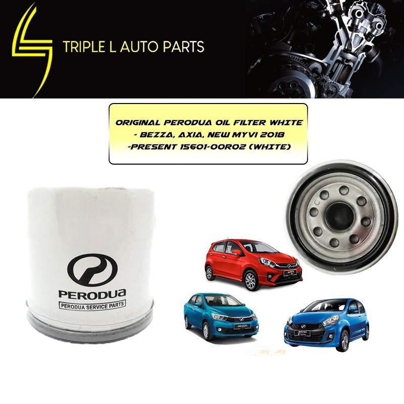 Original Perodua Oil Filter WHITE - Bezza, Axia, New Myvi 2018 -PRESENT ...