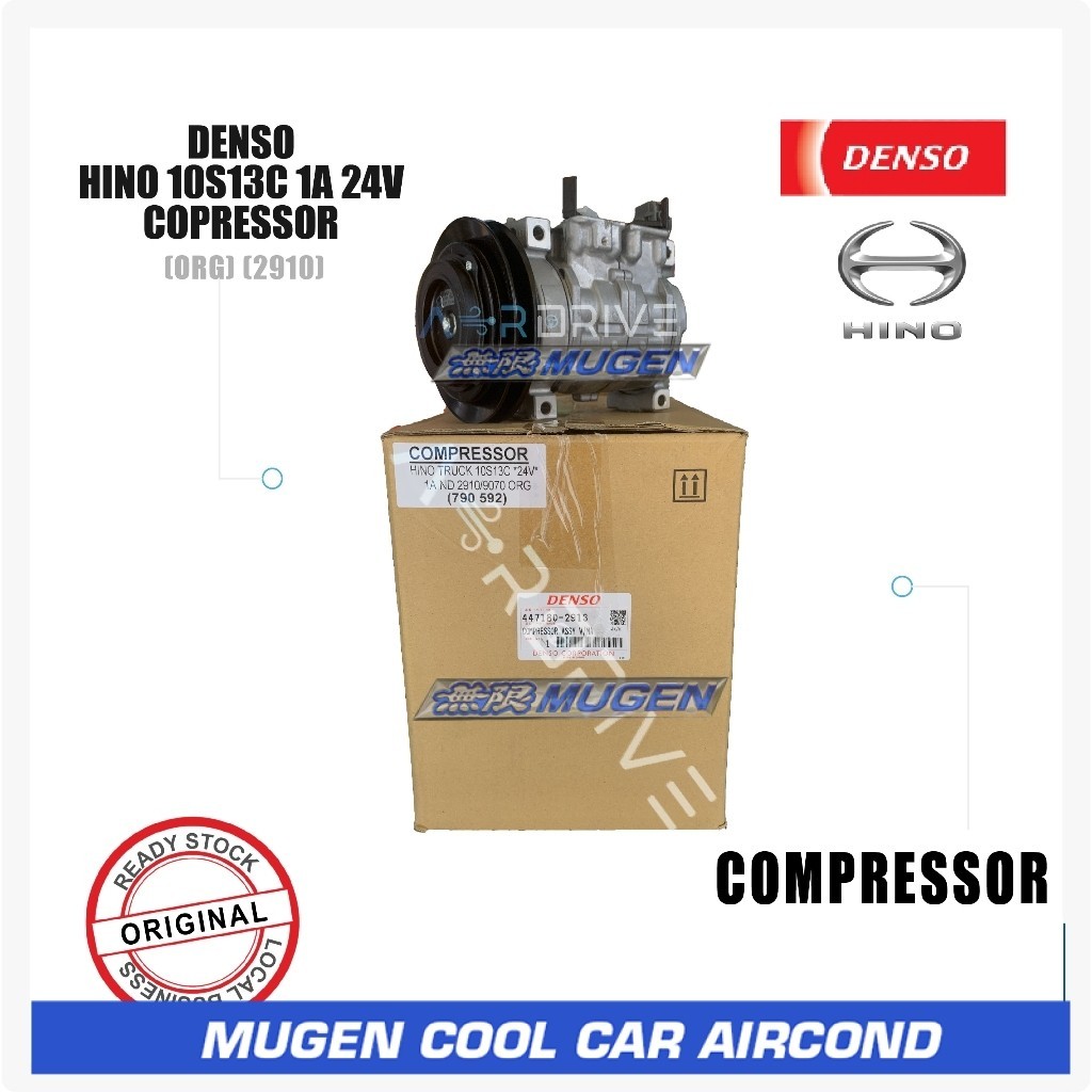 MGC DENSO ORIGINAL HINO TRUCK 10S13C 1A 24V COMPRESSOR ( 2910 ...