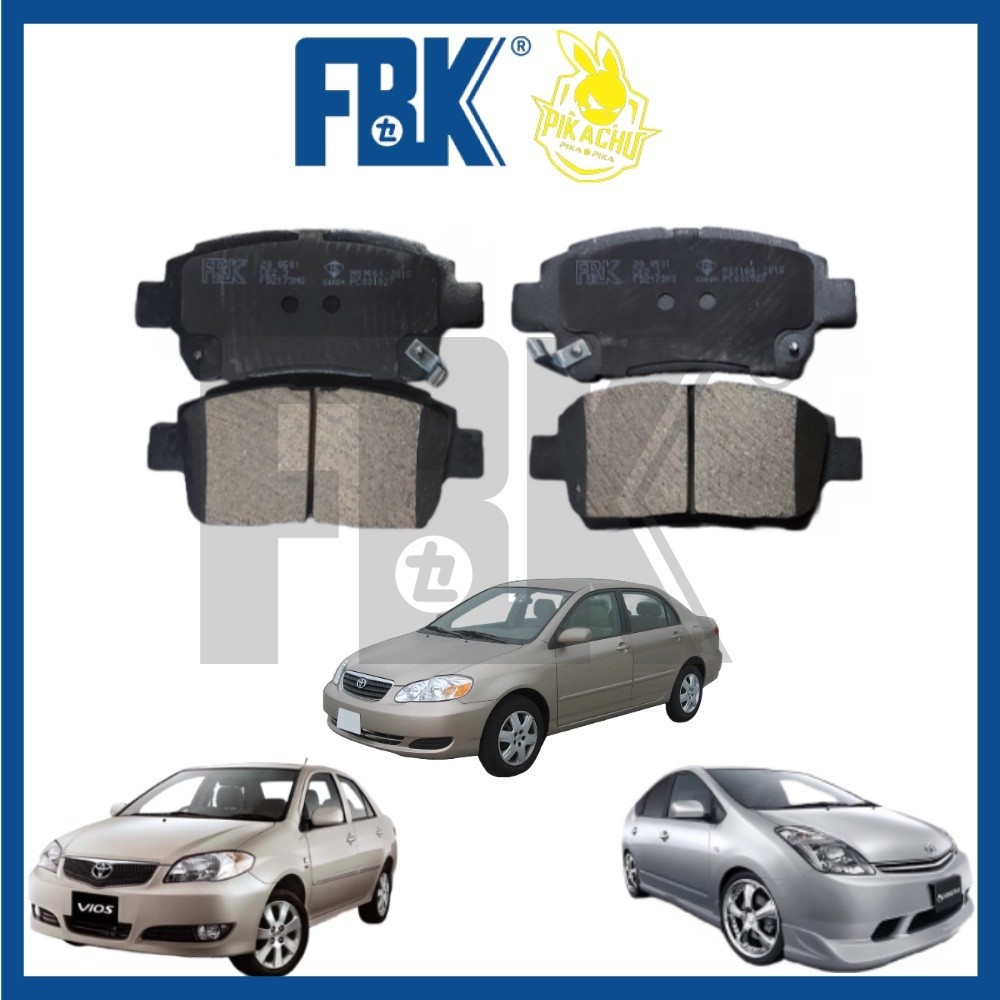 Original FBK Disc Brake Pad Front - Toyota Altis ZZE121 ZZE122 Vios ...