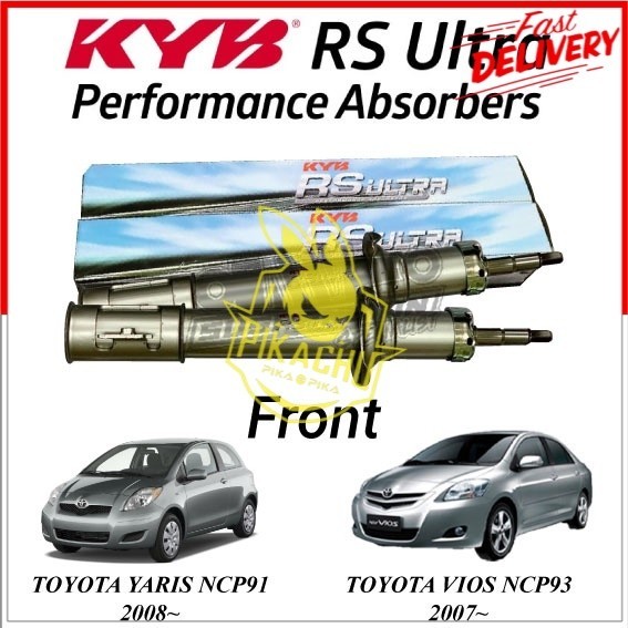 ORIGINAL KAYABA TOYOTA VIOS NCP93 (2007~), YARIS (2008~) FRONT, REAR OR SET ABSORBER KYB RS ...