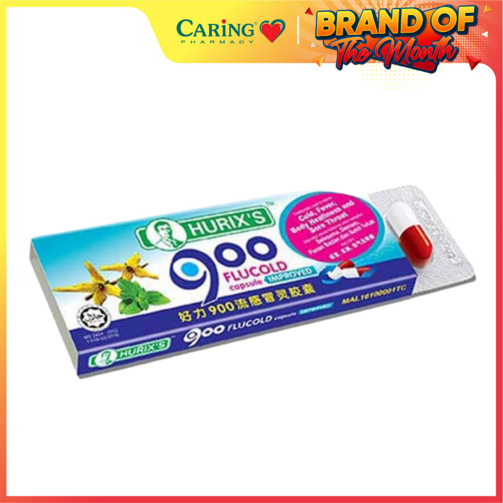 HURIX'S 900 FLU COLD CAPSULE 6S | Shopee Malaysia