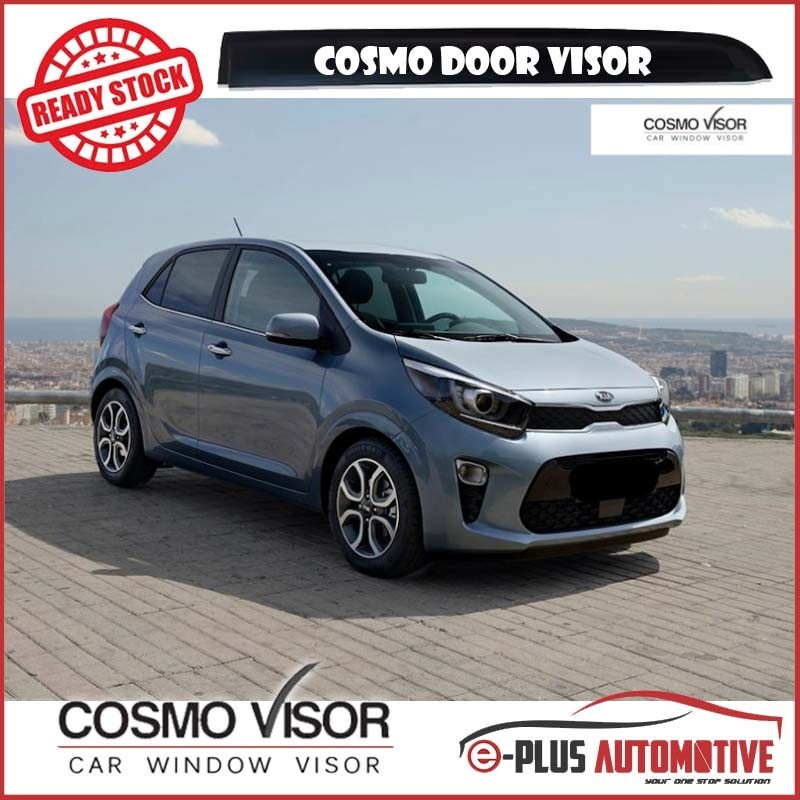 Cosmo Door Visor (3'' Small (+ -) & 4' Medium) Compatible With Kia ...