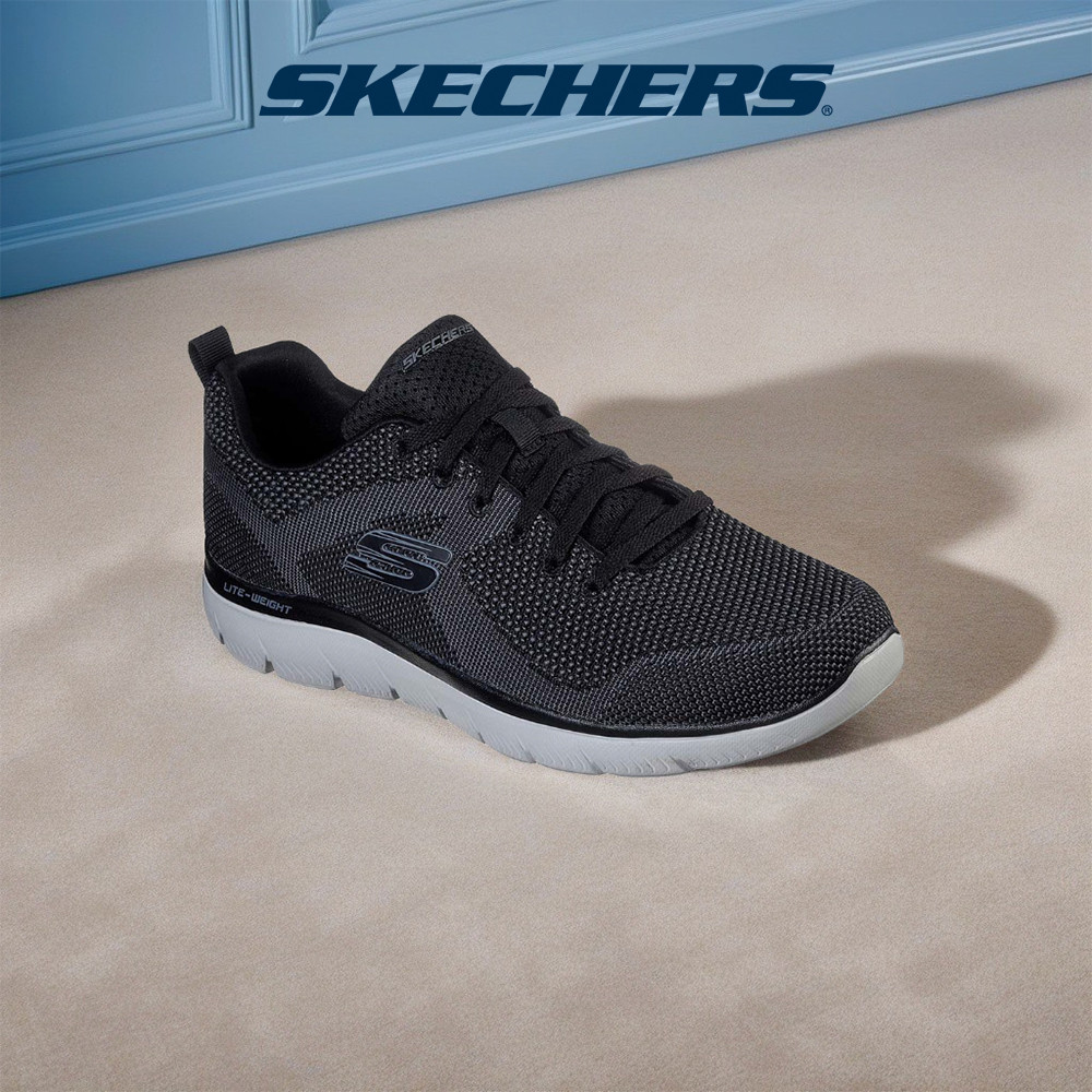 Skechers Men Summits Brisbane Shoes - 232057-BKW Memory Foam Kasut ...