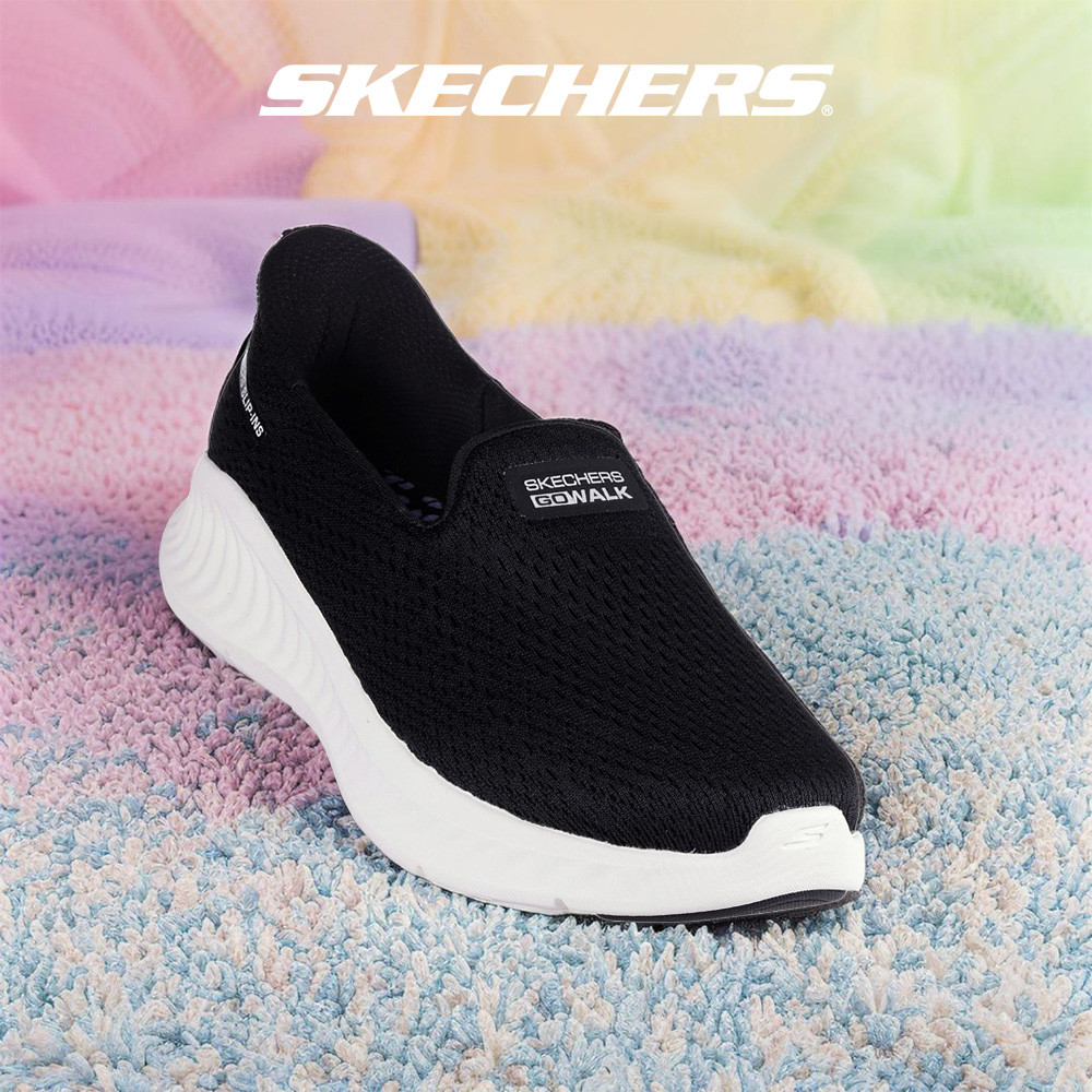 Skechers Women GOwalk Now Ivy Walking Shoes - 125644-BKW Air-Cooled ...