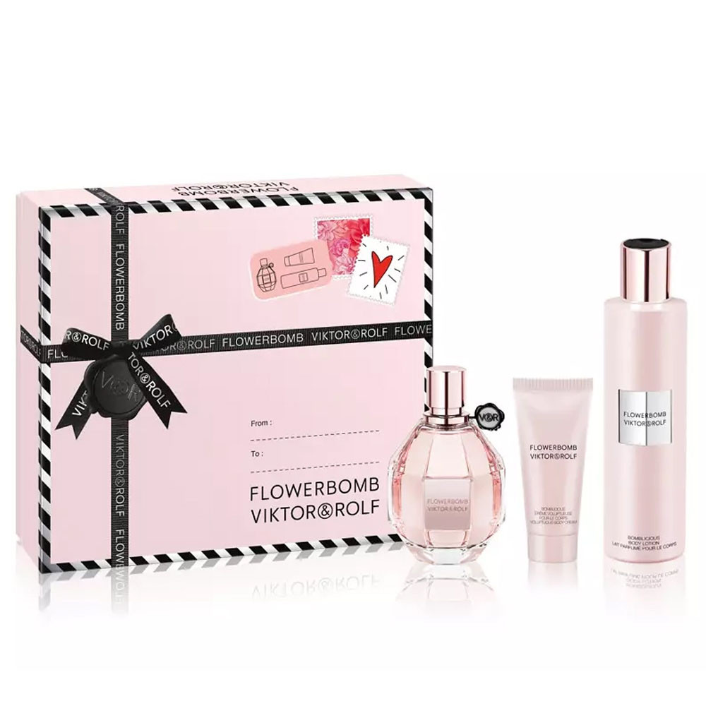 Flowerbomb EDP 100ml + BL 200ml + BC 40ml Perfume Gift Set (W) | Shopee ...