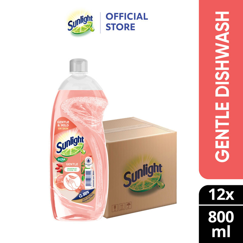 [Bundle of 12] Sunlight Dishwash Liquid Gentle Grapefruit & Rose Hip ...