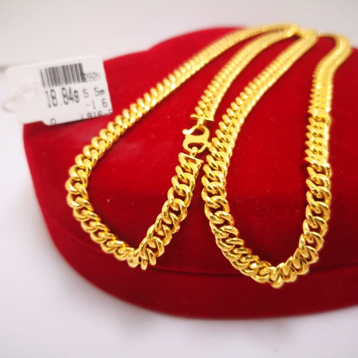 Emas916, R. Leher Gajah Hollow 0.6 cm Kt 8477 P514 52.5 60 63.8 75 | Shopee Malaysia